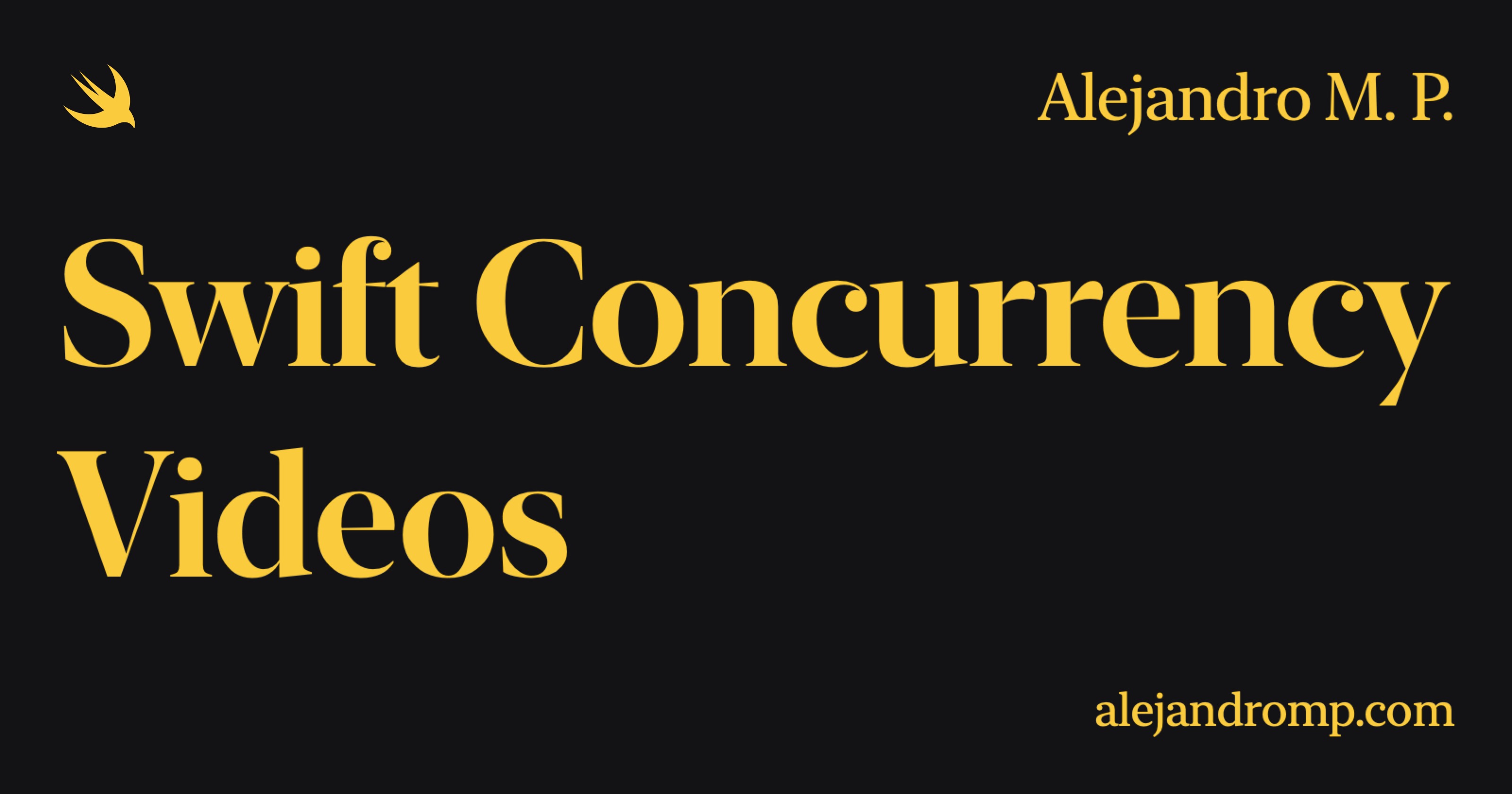 Swift Concurrency Videos | Alejandro M. P. Swift Concurrency Videos | Alejandro M. P.